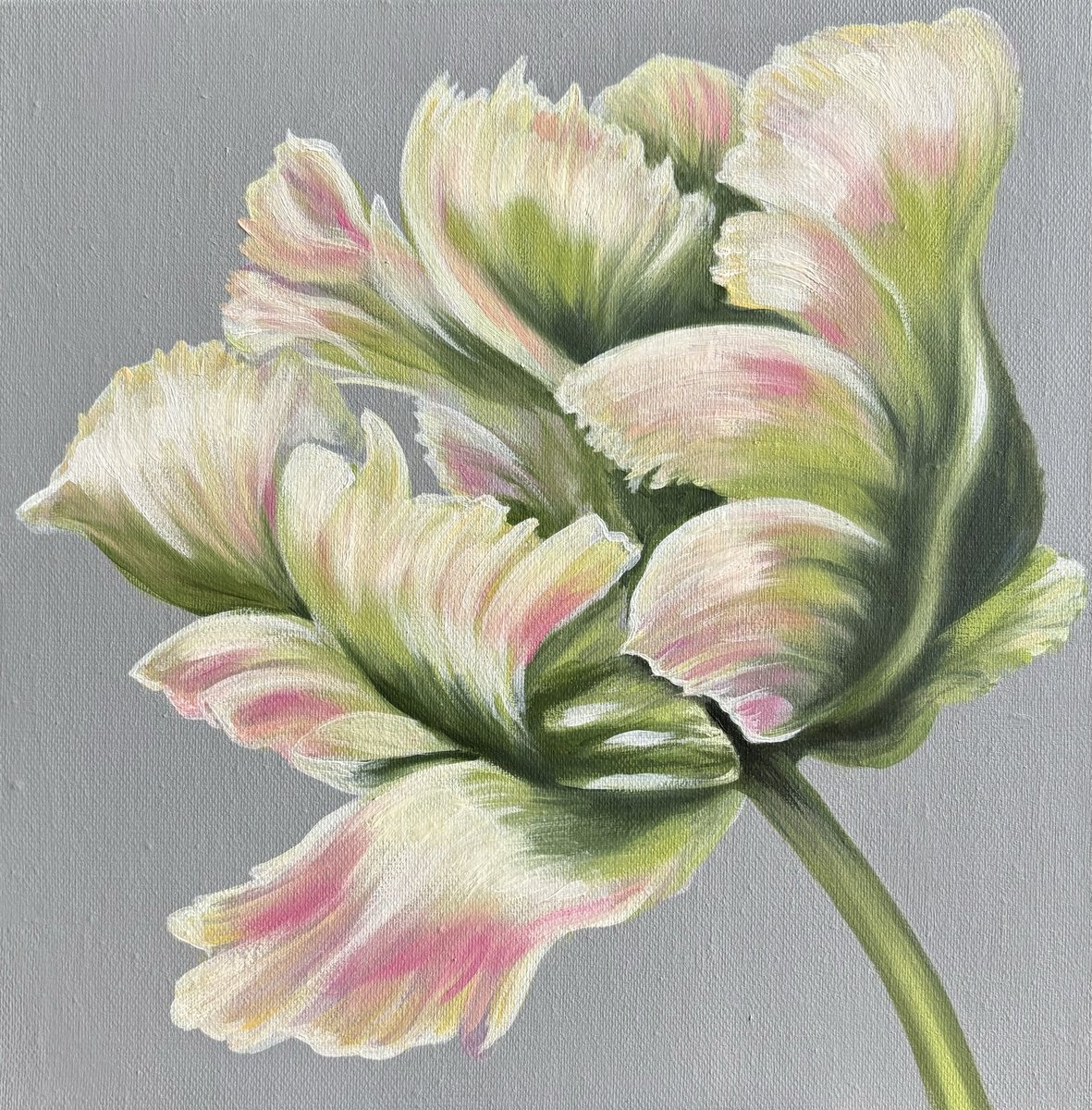 Moon Petals Oil painting by Daria Shalik | Artfinder