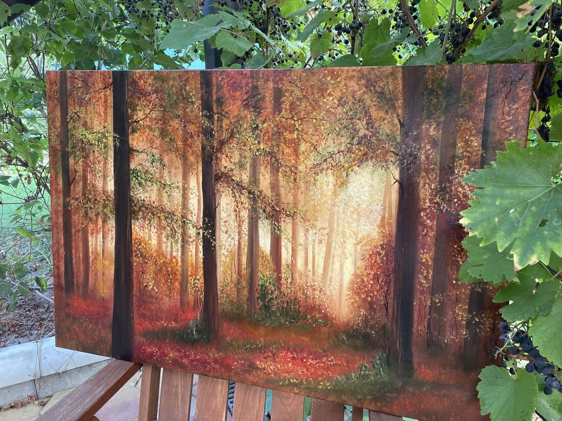 Autumn Spell - Autumn series Oil painting by Tanja Frost | Artfinder