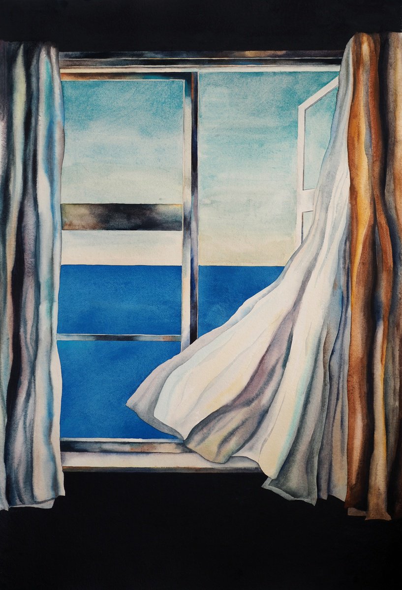 Calm window Watercolour: Delnara El | Artfinder