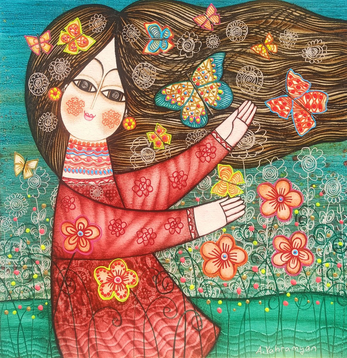 Butterfly Melody Oil painting: Armen Vahramyan | Artfinder