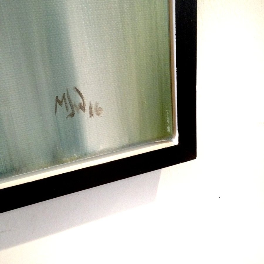 Landscape abstract - Winter on the Lake Oil painting: Matthew Withey ...