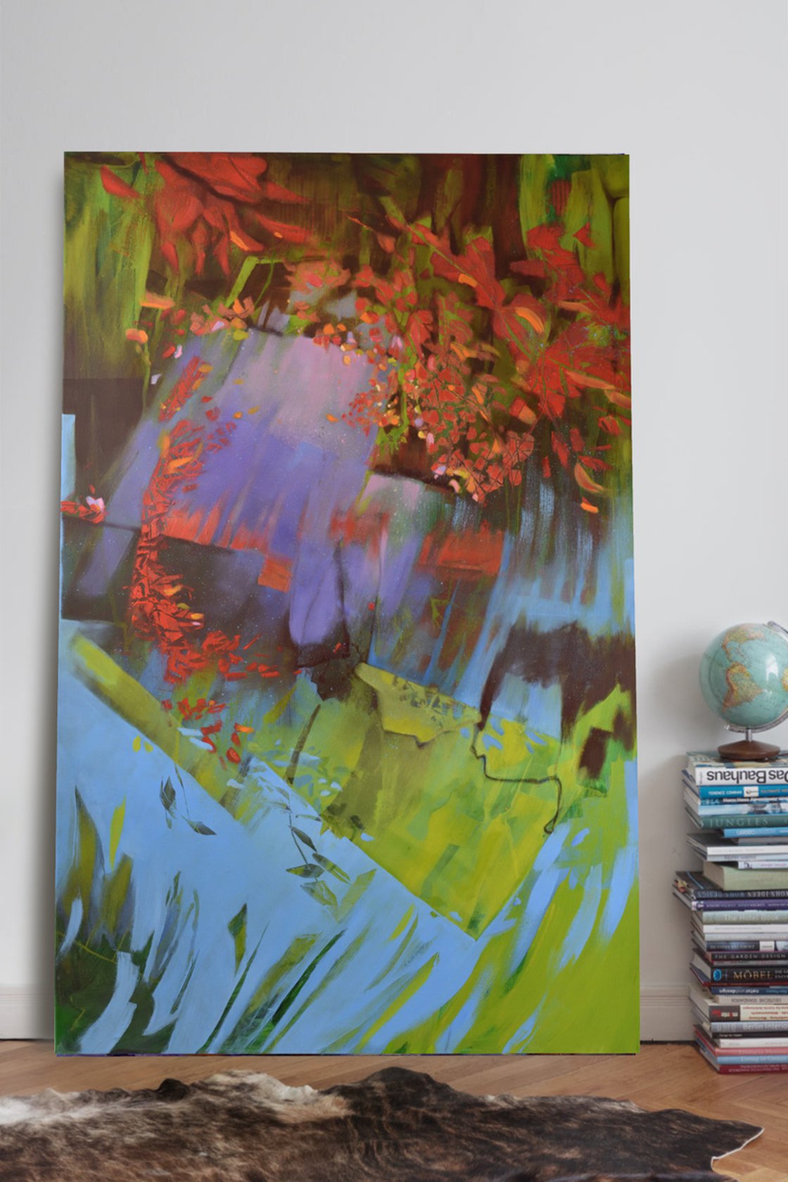 Original Oil Painting - on the Shores of Time by Hilde Hoekstra