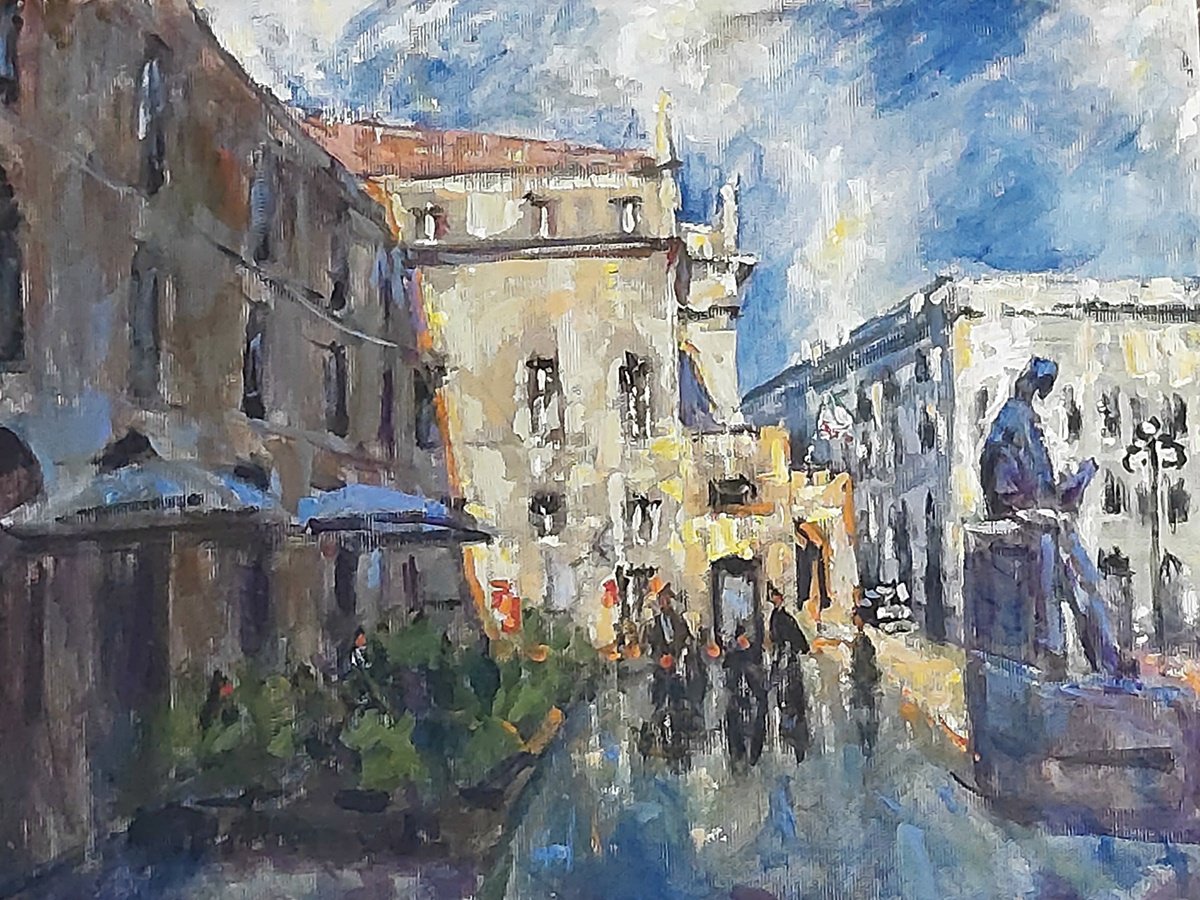 a la scala Acrylic painting: Dimitris Voyiazoglou | Artfinder