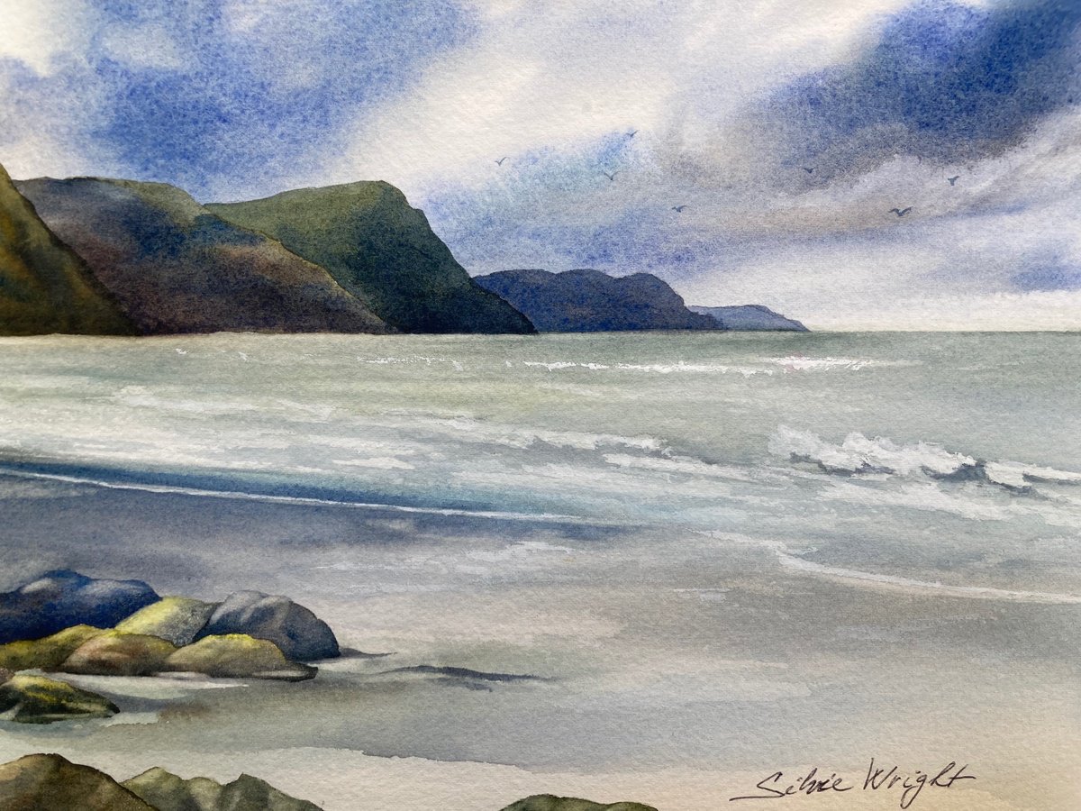 Llanrhian coast Watercolour: Silvie Wright | Artfinder