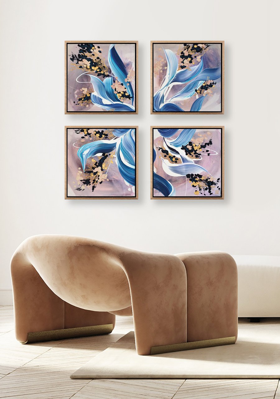 Dreamcatcher Quadriptych Acrylic painting: Novi Lim | Artfinder