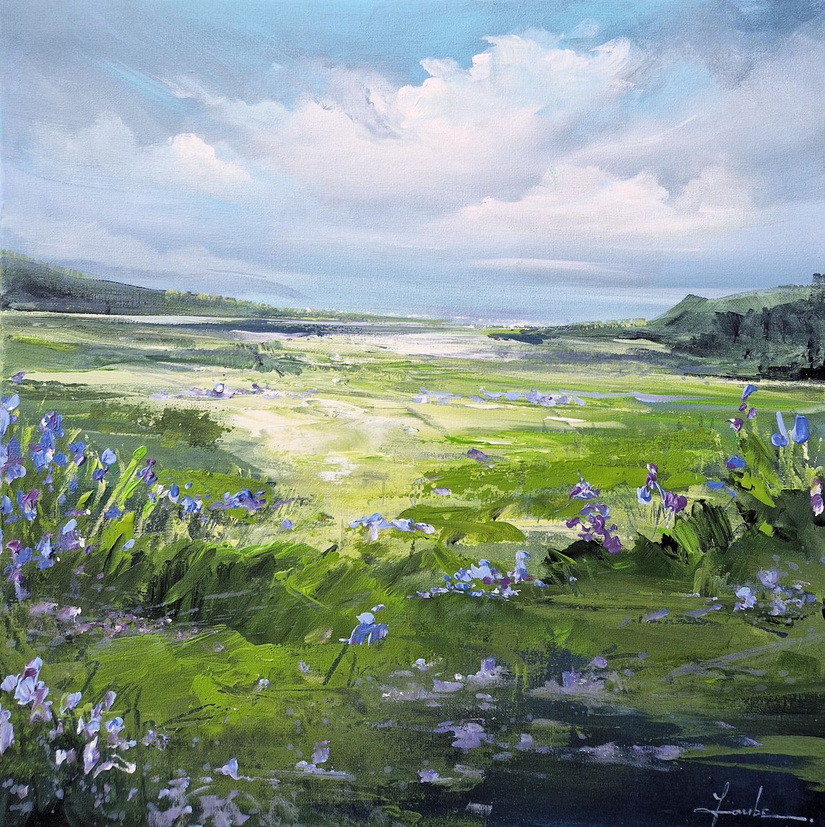 Original Acrylic Painting - a Quiet Place to Wander by Irina Laube