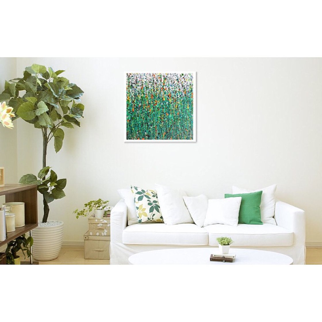 Evening Meadow Mixed-media painting by Charlotte Anna Reed HAPPY ART ...