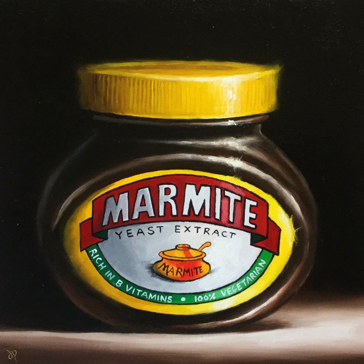 Big Marmite #1 still life Oil painting: Jane Palmer Art | Artfinder