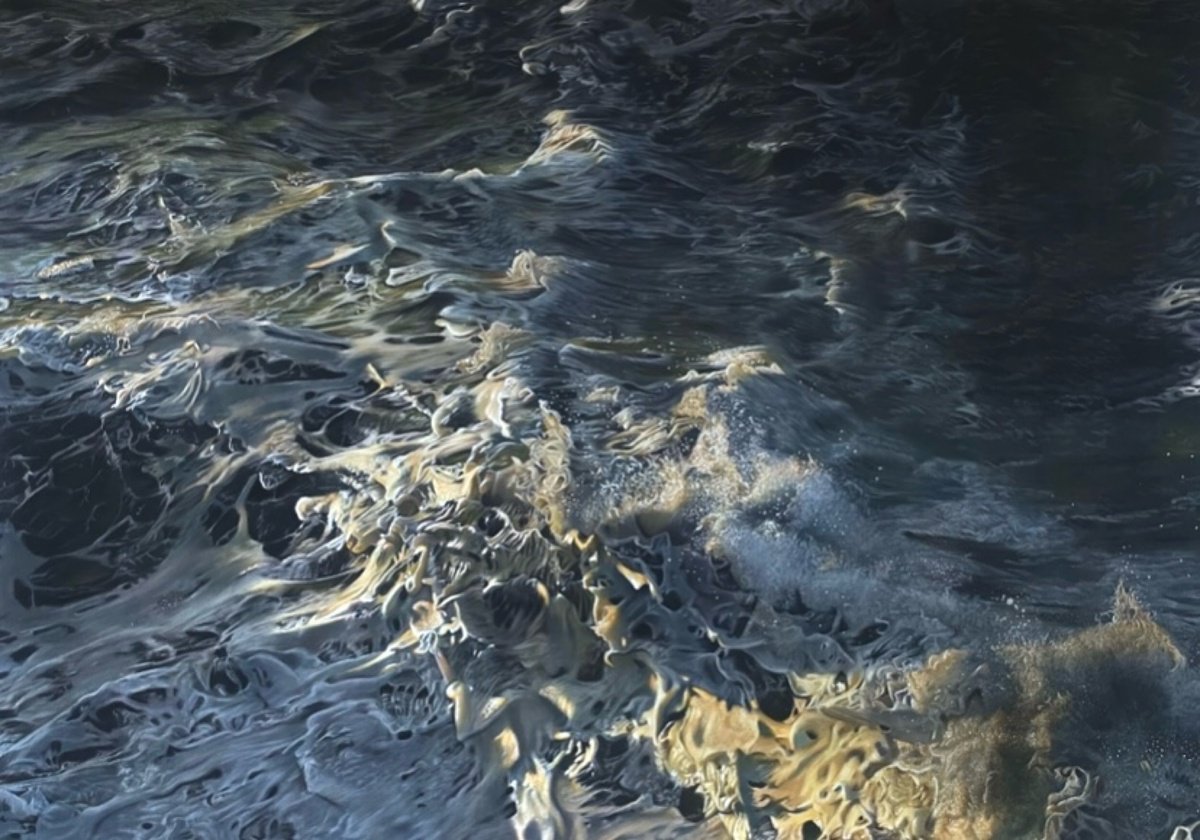 Light Upon A Raging Sea Pastel drawing: Clare Parkes | Artfinder