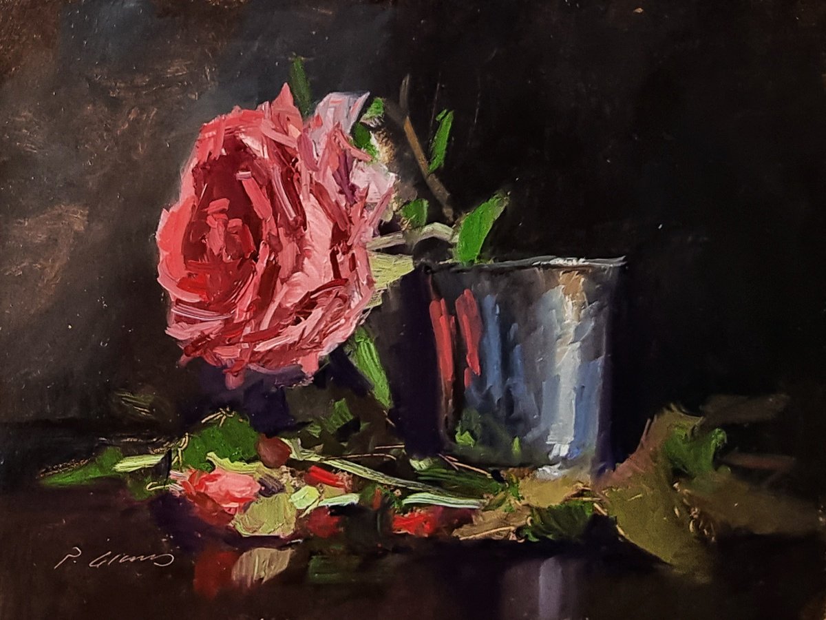 Rose Oil painting: Pascal Giroud | Artfinder