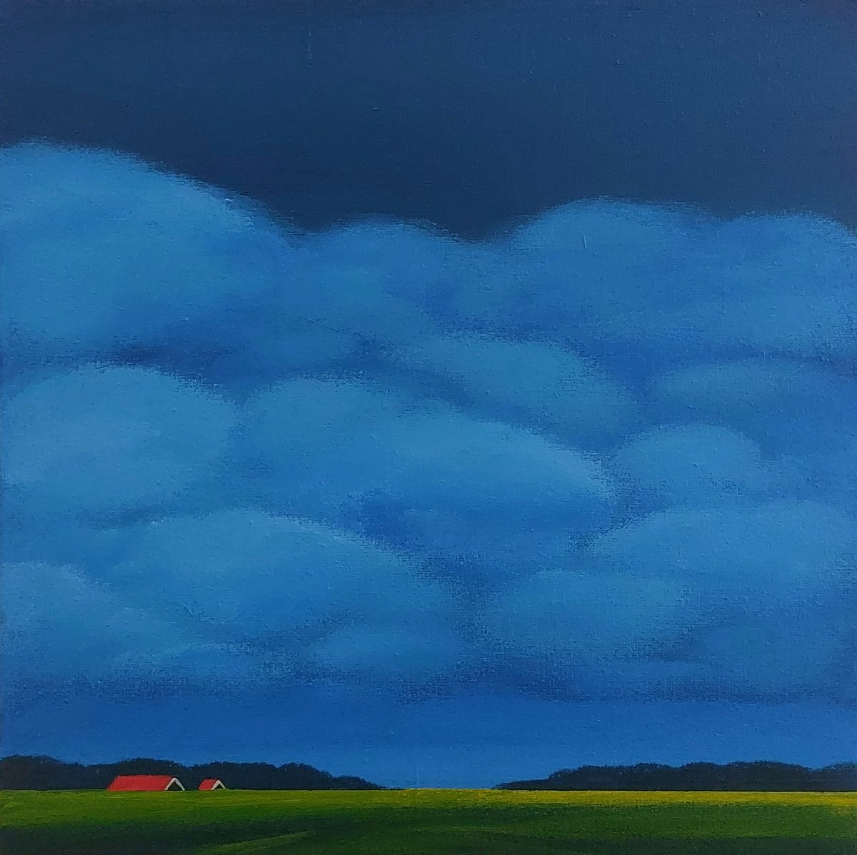 Zeelandic Polder Landscape Acrylic painting: Nelly van Nieuwenhuijzen ...