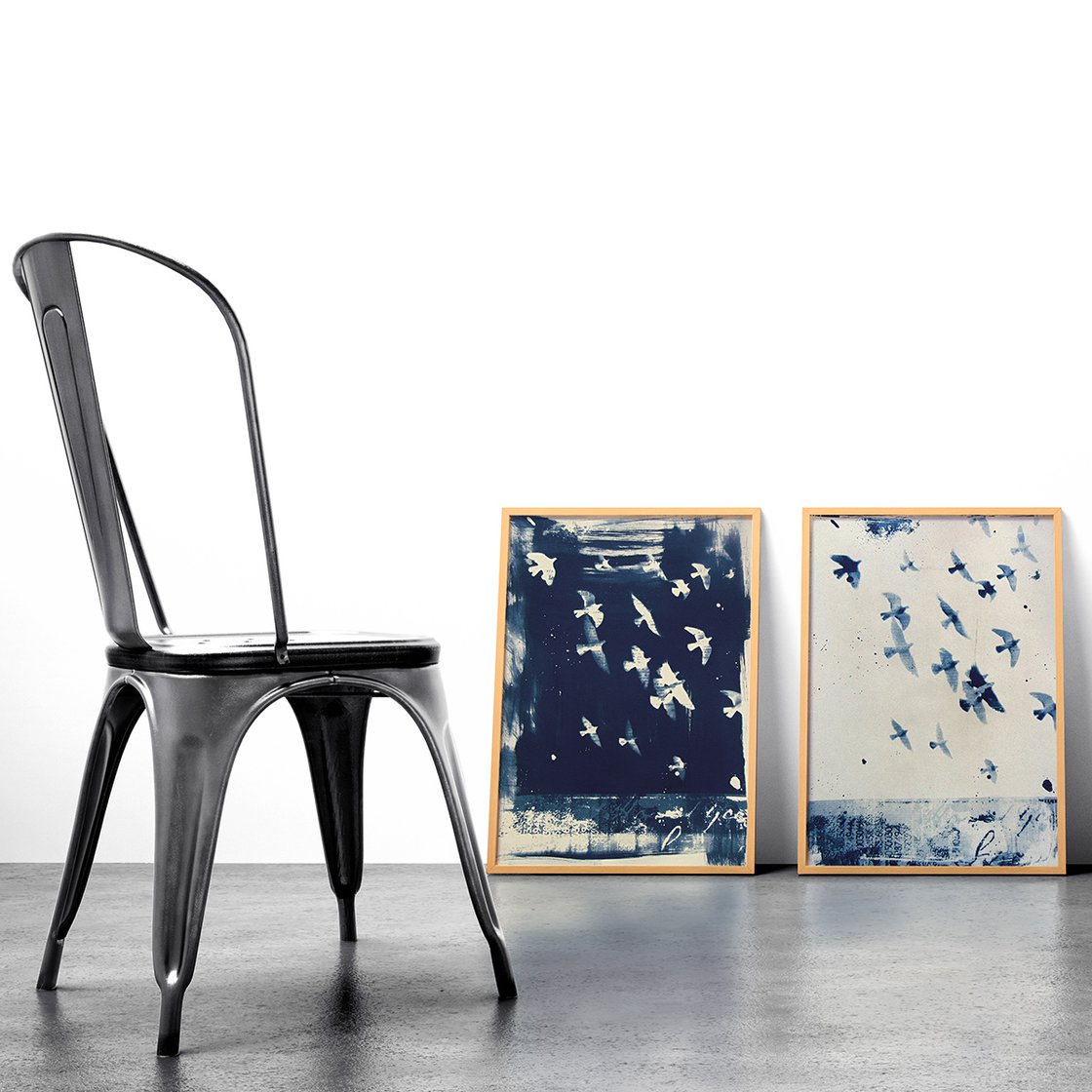 Cyanotype_04_A3_Birds Print by Manel Villalonga | Artfinder