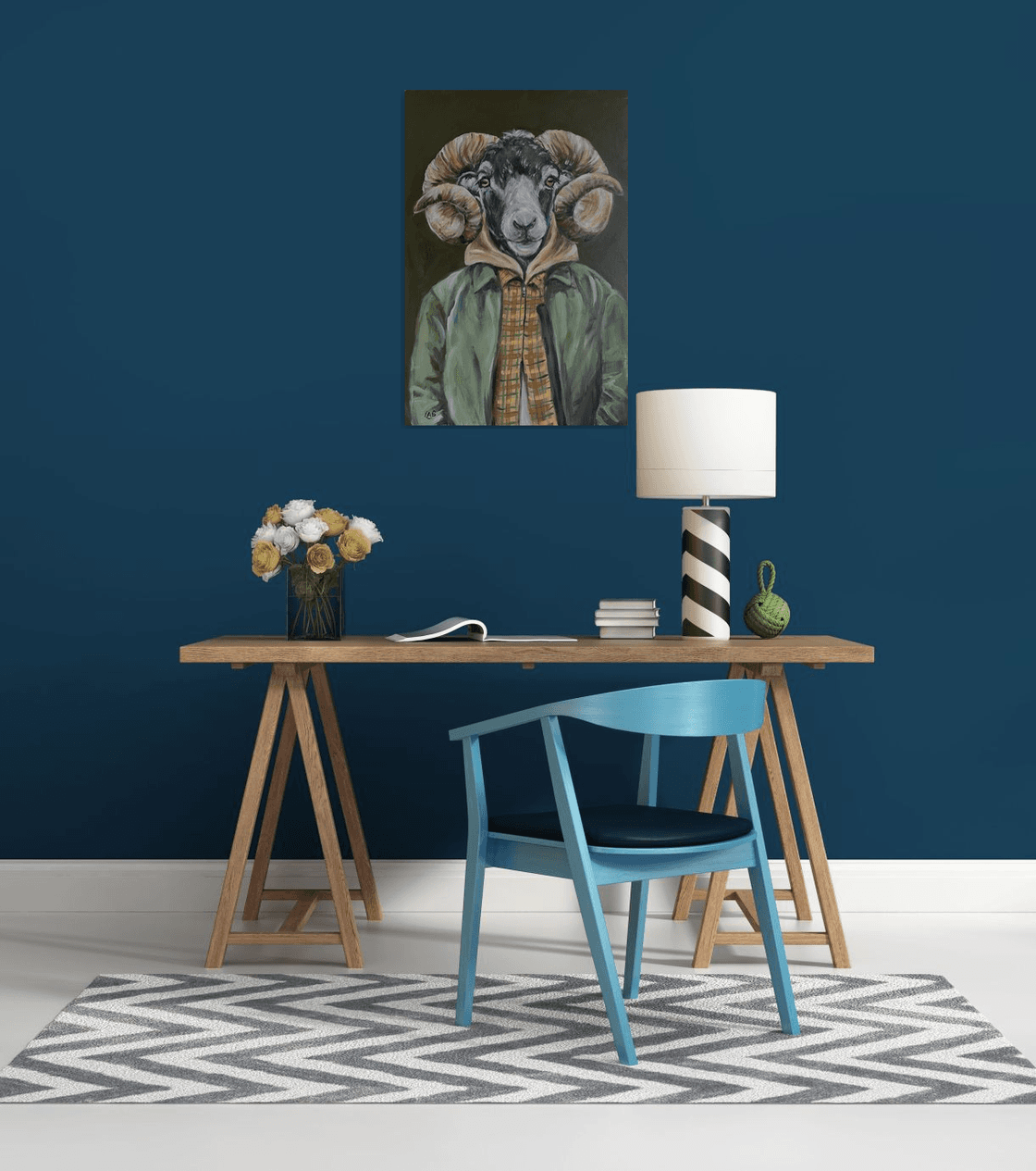 Ronald Ram Acrylic painting: Louise Brown | Artfinder