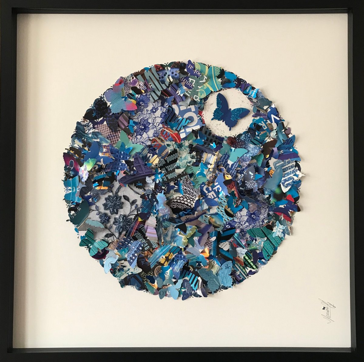 Blue Moon Box Of Butterflies 🦋 Mixed-media sculpture: Hernan Reinoso ...