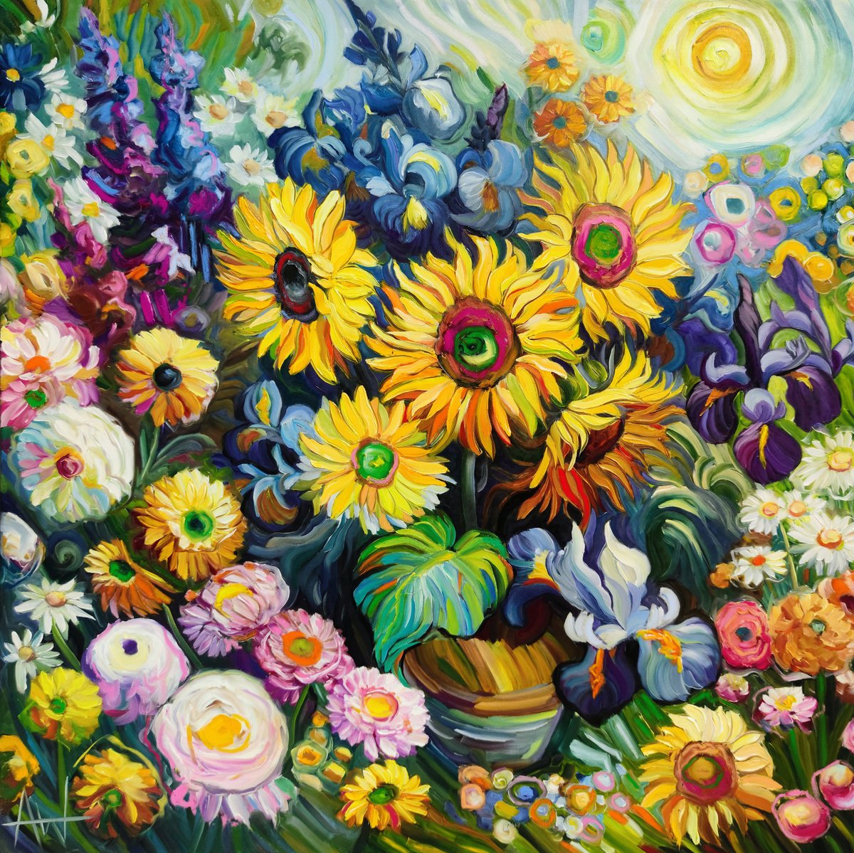 The Sunshine Patch of Van Gogh Oil painting: Angie Wright | Artfinder