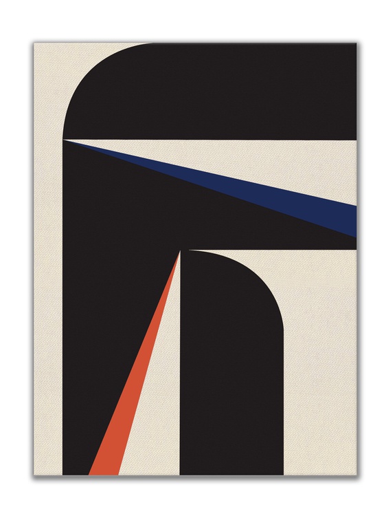 Abstract Tri-Color Graphic - Triptych | Artfinder