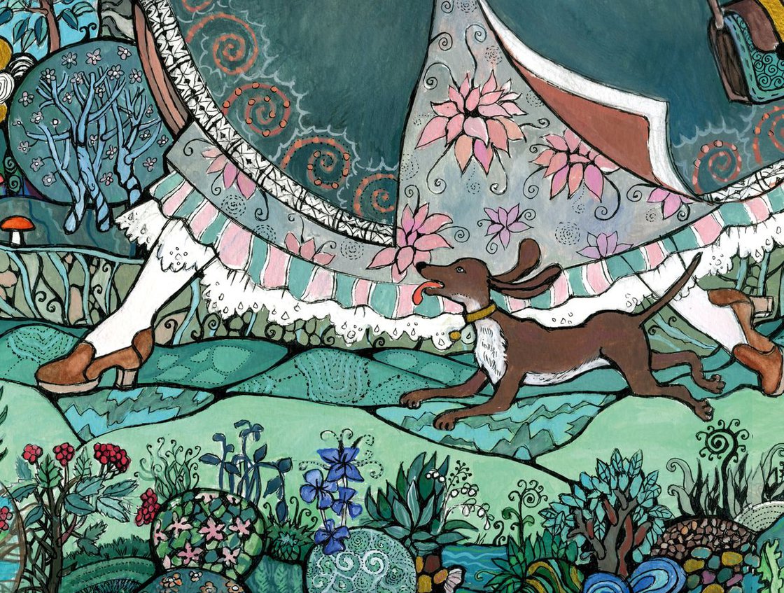 The first drops of rain Mixed-media painting by Oksana Ivanik | Artfinder