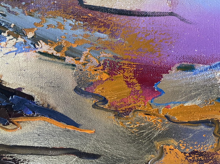 Hummingbird flying. Original abstract painting | Artfinder