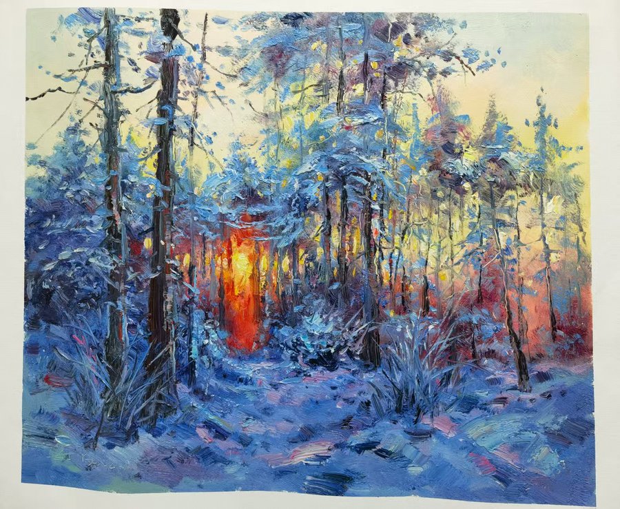 landscape oil painting Oil painting: Julian Yu | Artfinder