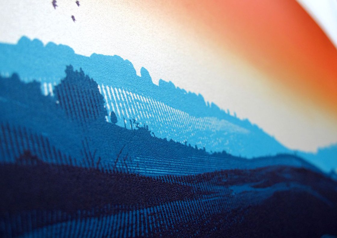 Silver Sunset Screenprint: Chris Keegan | Artfinder