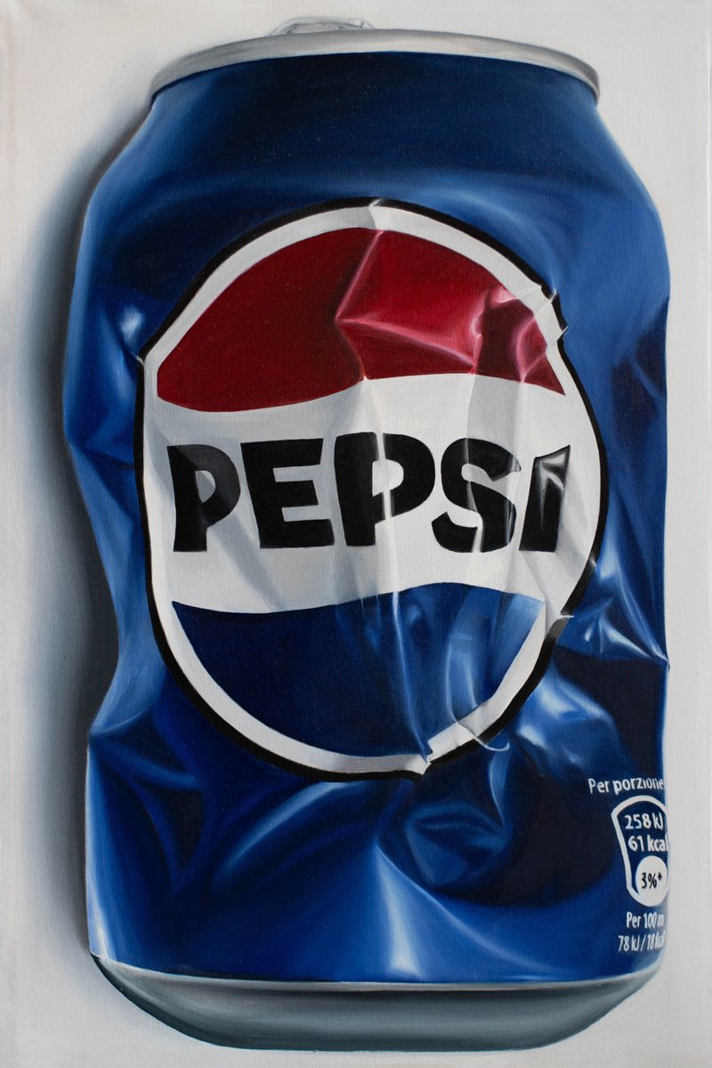 Pressed Pepsi Oil painting by Gennaro Santaniello | Artfinder