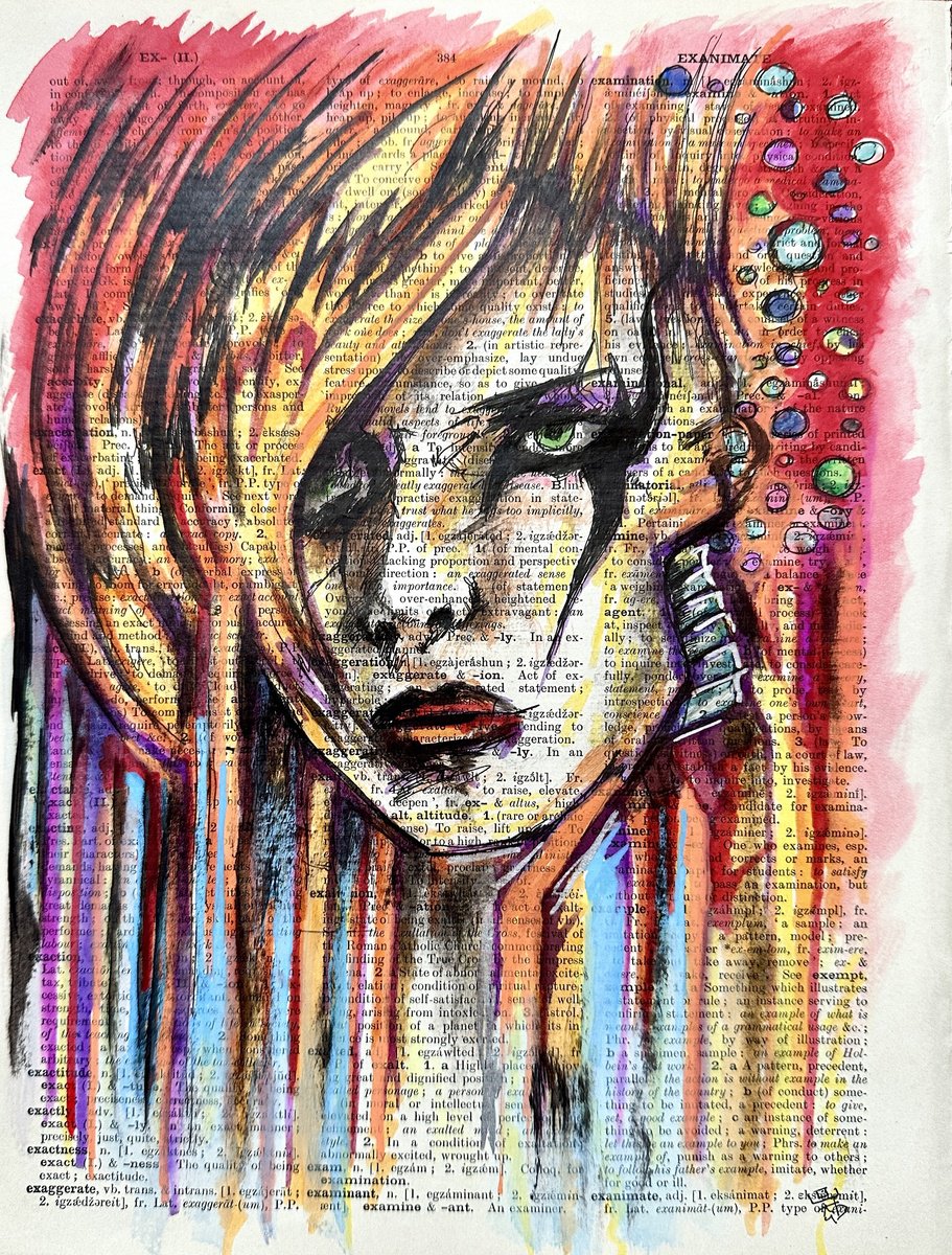 Neon Tribe Tech Muse Mixed-media painting: Jakub DK - JAKUB D KRZEWNIAK ...