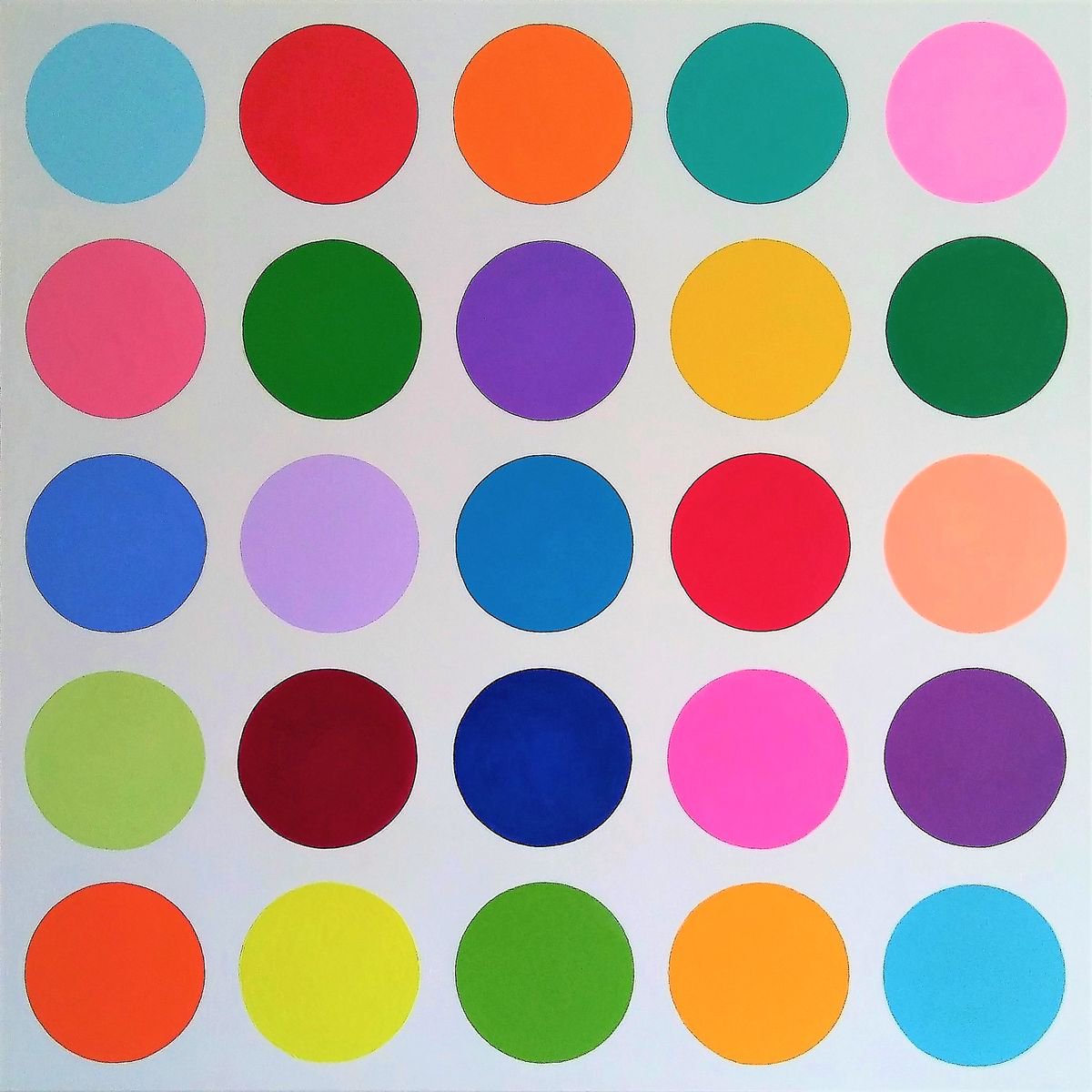 "BLUE DOT" LARGE 36" X 36" | Artfinder