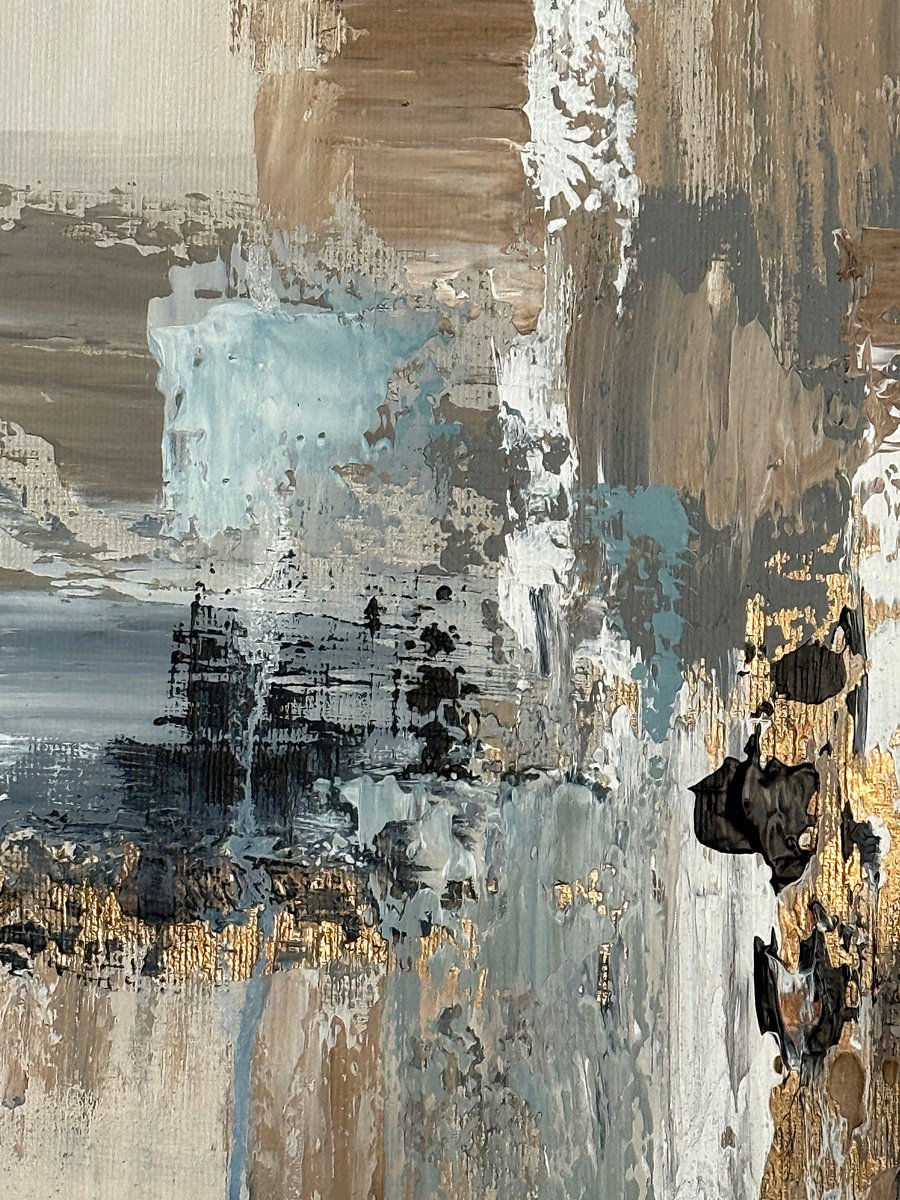 Golden Intersection Acrylic painting: Tatiana Malinovscaia | Artfinder