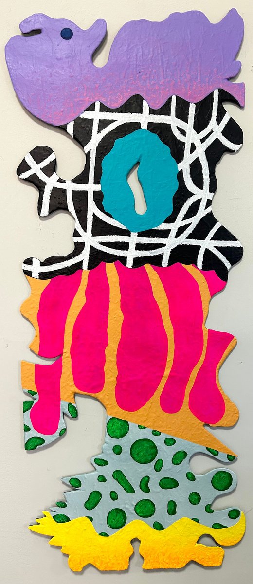 Sun-Bellied Hippo Pickle God Mixed-media painting: Daniel Goodman ...