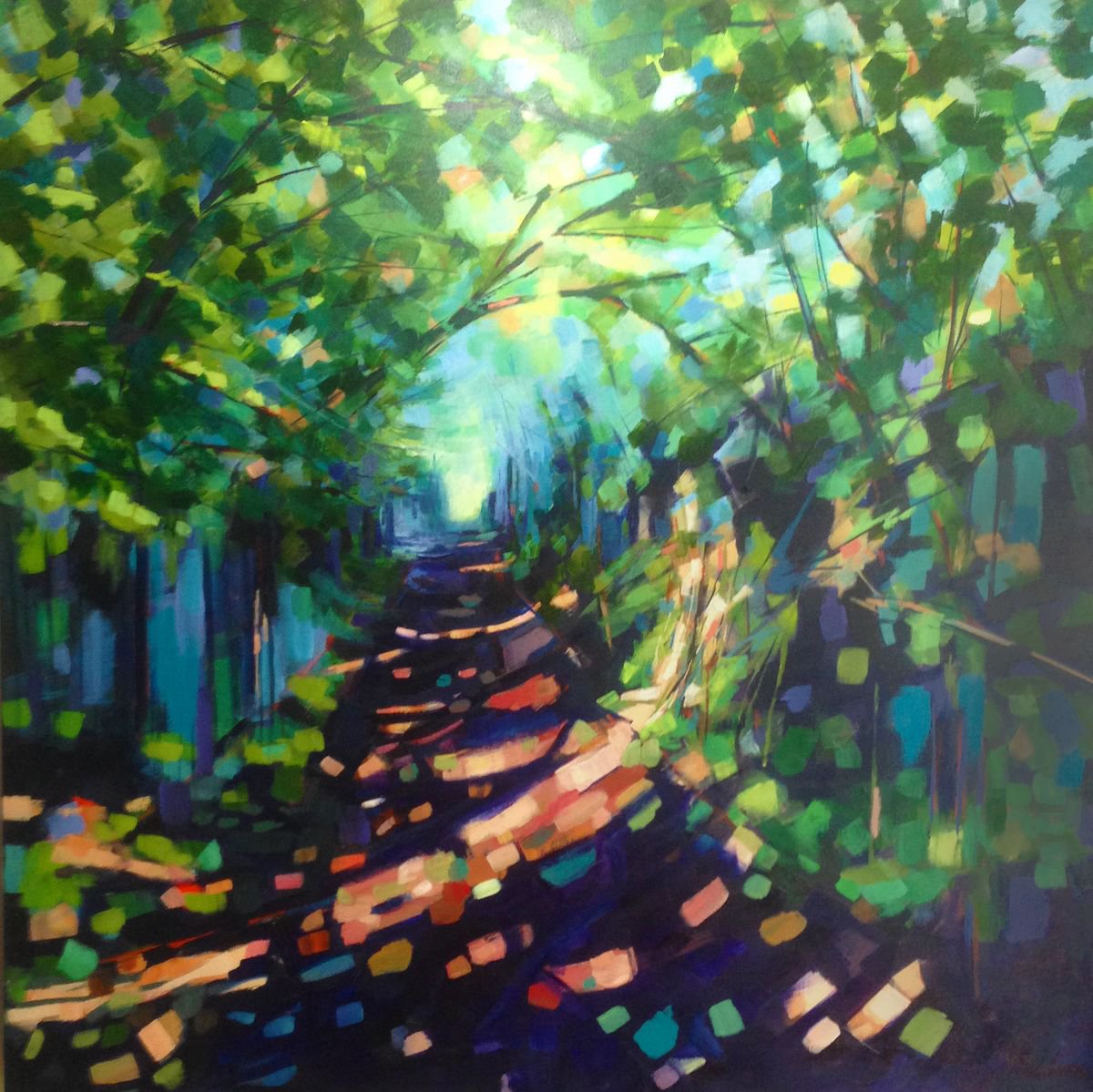 Pathway, Early October Acrylic painting: Stuart Roper | Artfinder