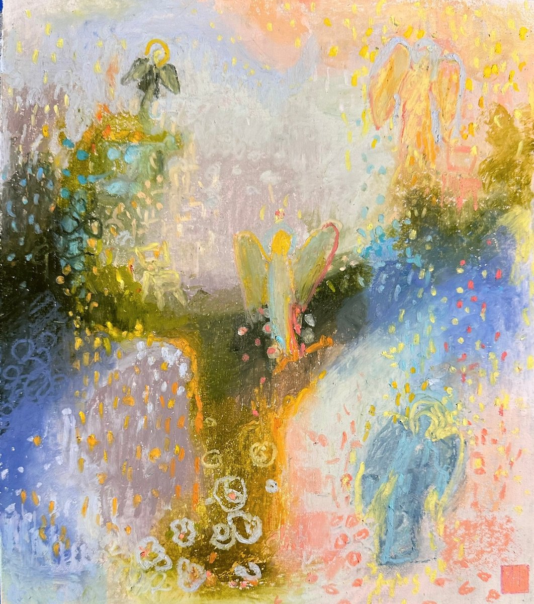 The Tree Full Of Angels Pastel drawing: Nataliia Zaharuk | Artfinder