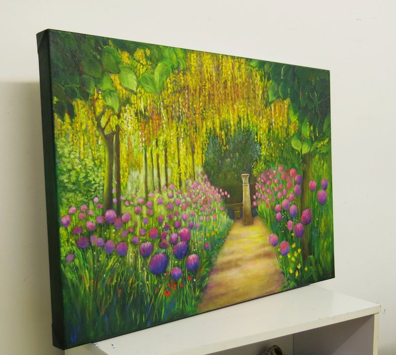 Laburnum Walk Oil painting: Maureen Greenwood | Artfinder