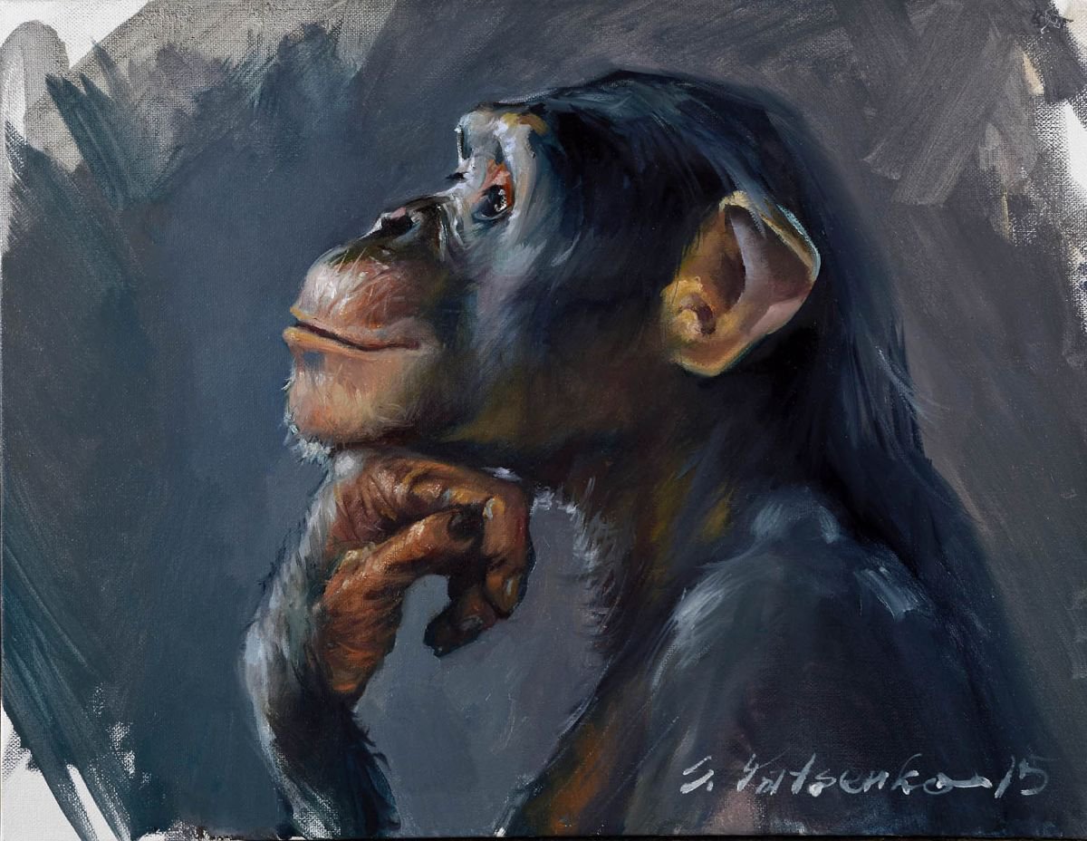 Thinker (2015) Oil painting by Sergei Yatsenko | Artfinder