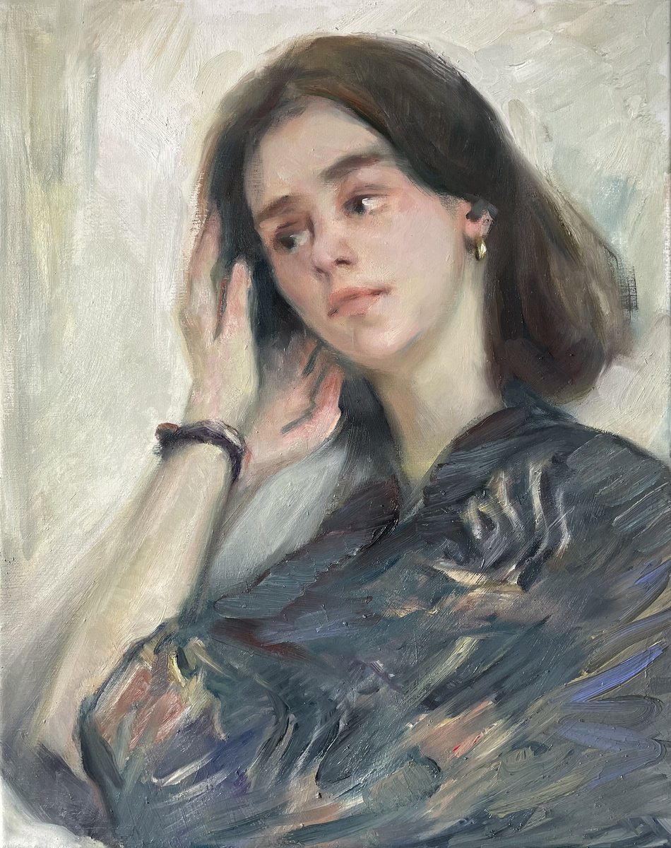 "Silent elegance" Oil painting: Denys Kovalyk | Artfinder