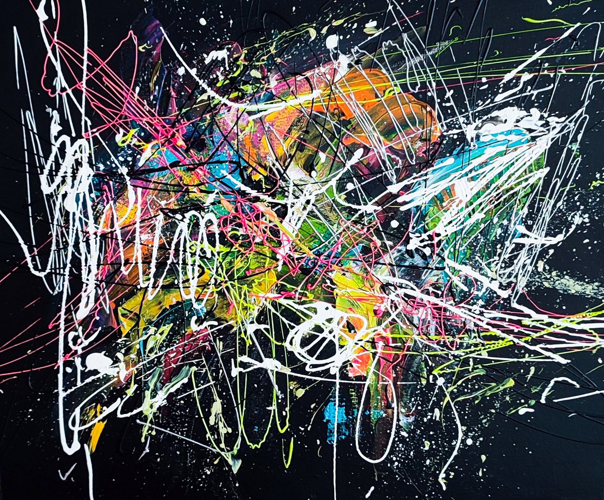 Original Acrylic Painting - Style Flash by ÂME SAUVAGE