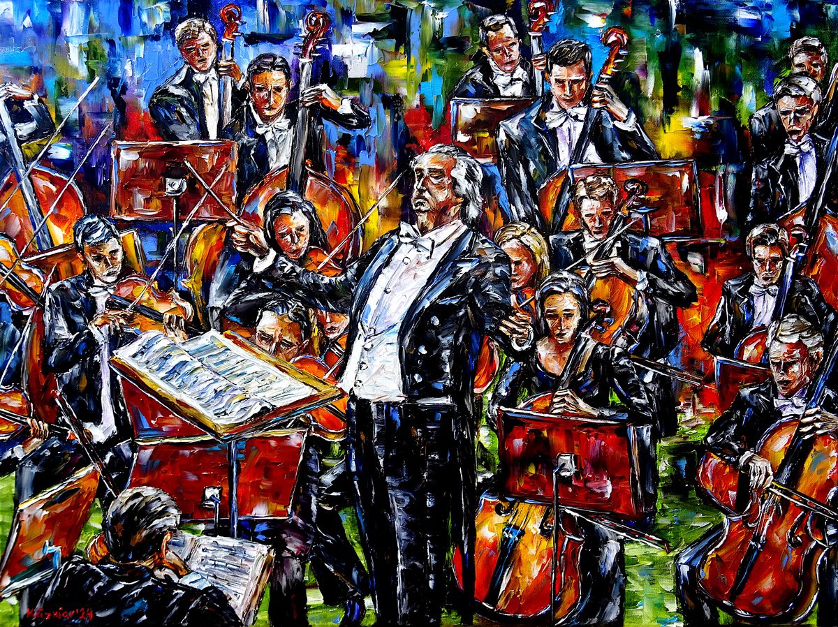 The Maestro Oil painting by Mirek Kuzniar | Artfinder