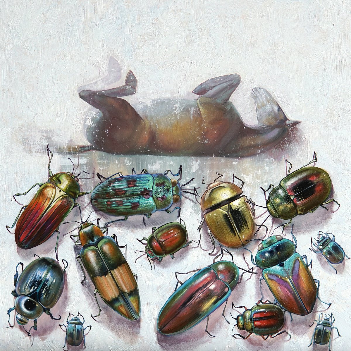 The Bugs Oil painting: Anastasia Parfilo | Artfinder