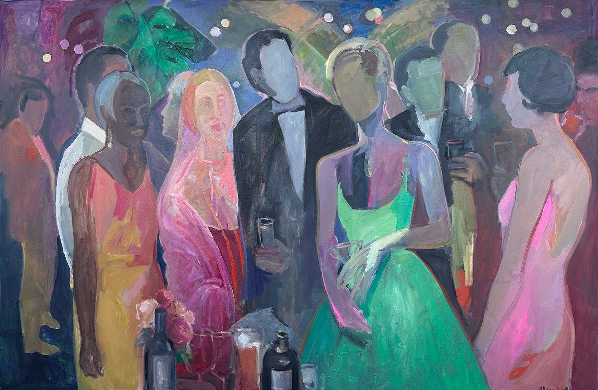 Night of the Party Oil painting: Arun Prem | Artfinder