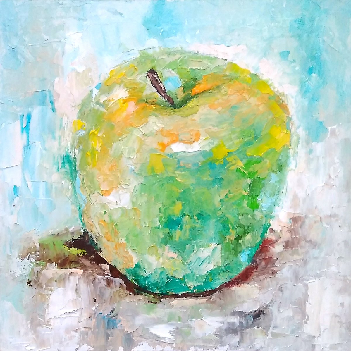 Green Apple Oil painting: Yulia Berseneva | Artfinder