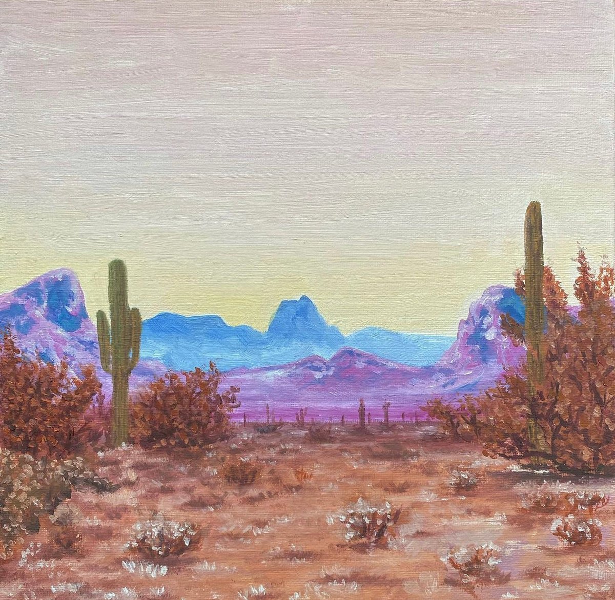 Desert Sun Oil painting: Grace Neeson | Artfinder