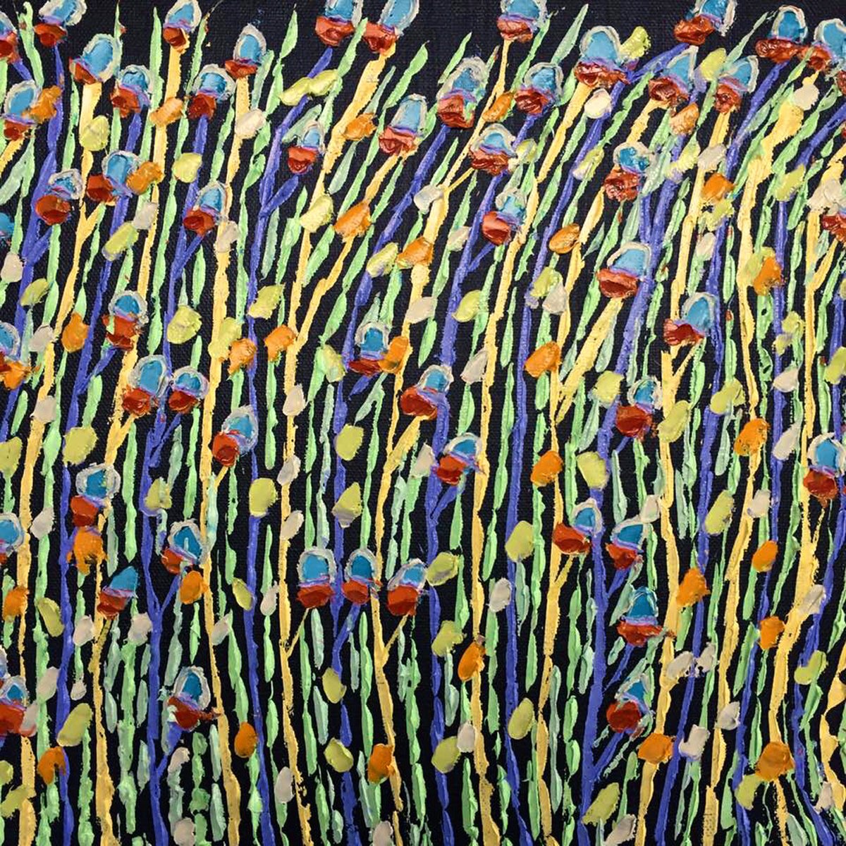 Night Garden II Oil painting by Ann Parks McCray | Artfinder