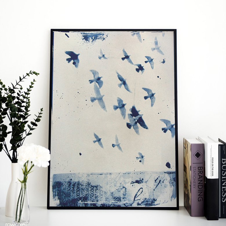 Cyanotype_03_A3_Birds Print by Manel Villalonga | Artfinder
