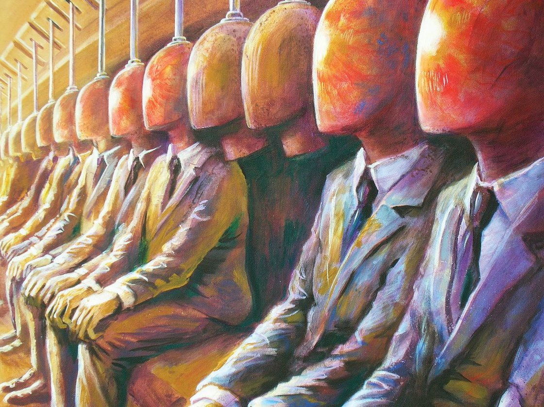 Commuticon II Acrylic painting: Daniel Loveday | Artfinder