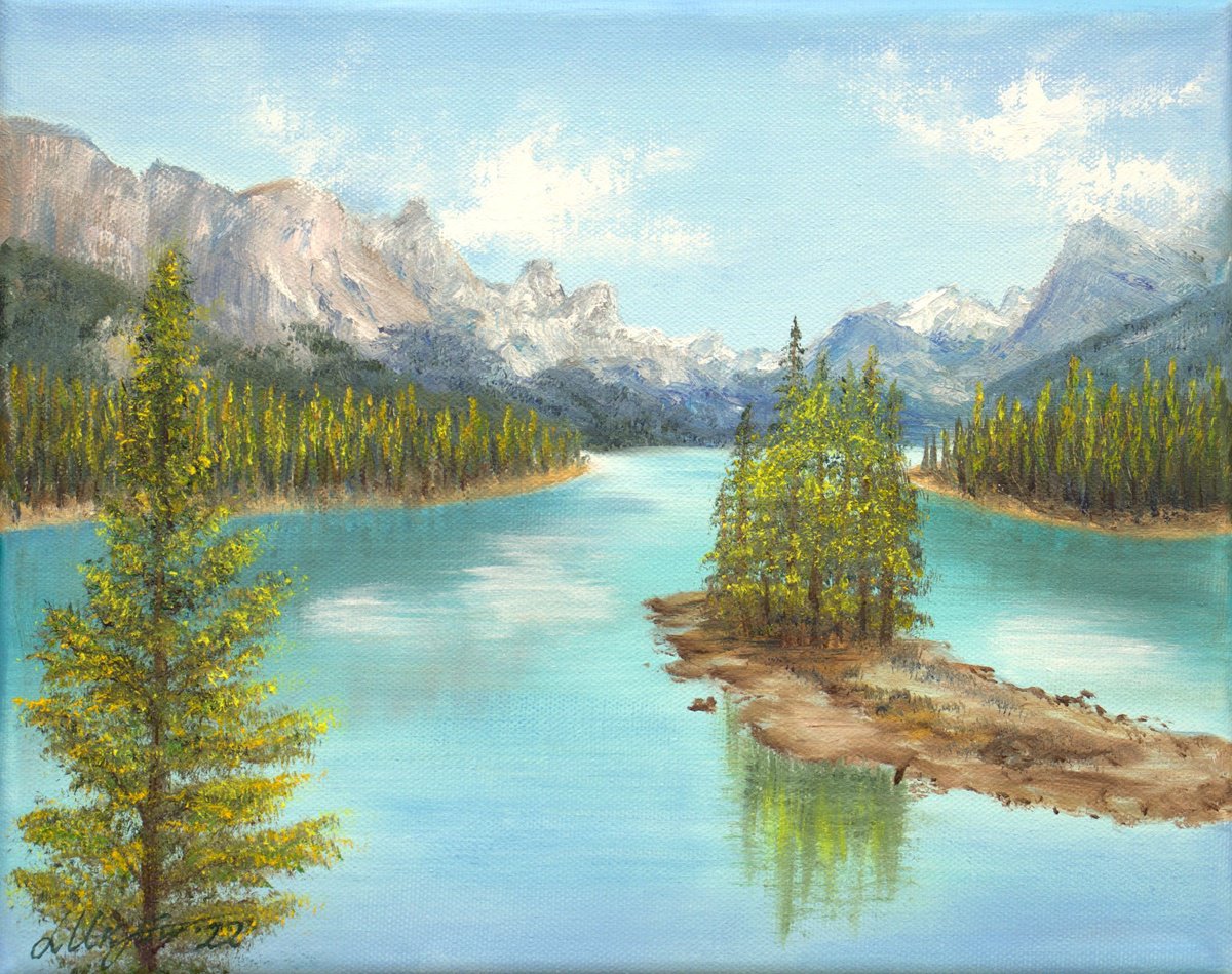 Canadian Jasper national park Oil painting: Ludmilla Ukrow | Artfinder