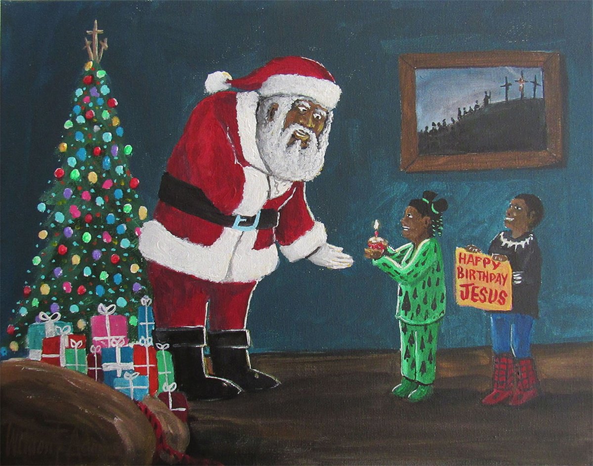 Reason for the Season! Acrylic painting: William F. Adams