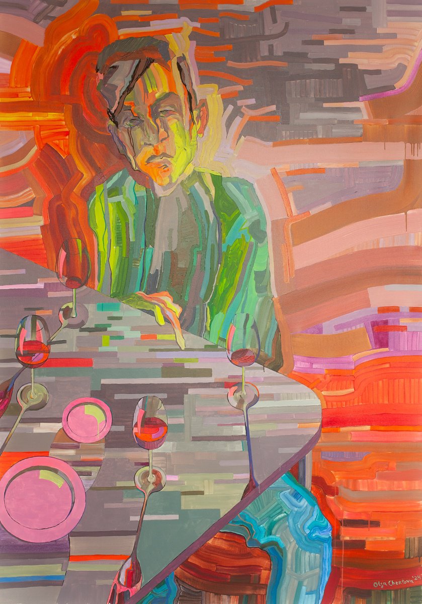 Alexey's desperation Acrylic painting: Olga Chertova | Artfinder