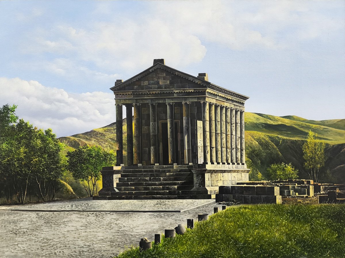 Garni Pagan Temple Oil painting: Sergei Miqaielyan | Artfinder