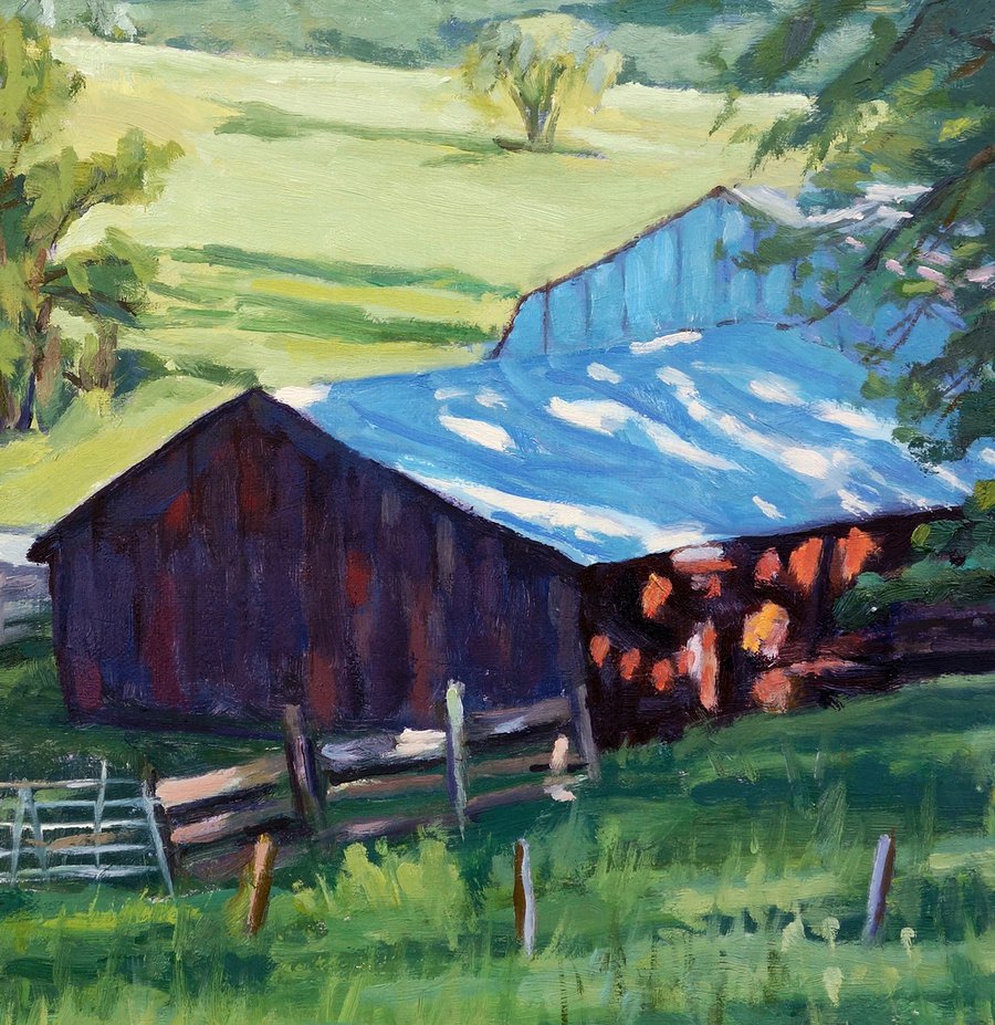 Ranch Study Oil painting: Daniel Brian Fishback | Artfinder