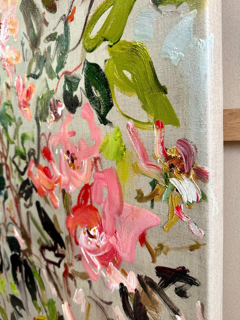 Midsummer rose Oil painting: Lilia Orlova-Holmes | Artfinder