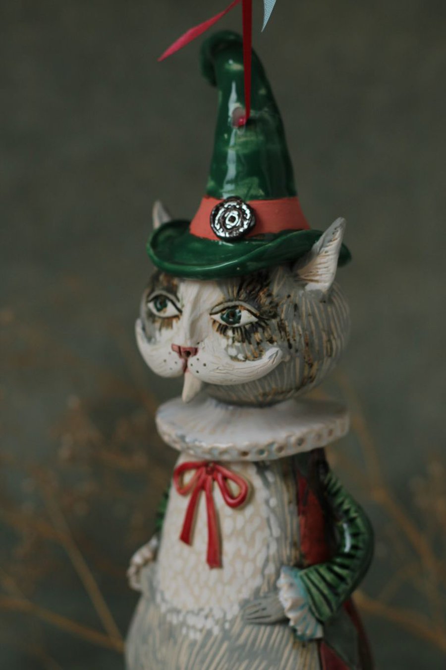 Puss in Boots - , SCULPTURED CERAMIC BELL DOLL 2017 Clay sculpture ...